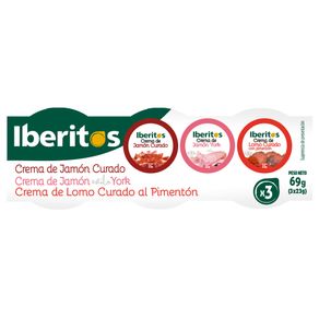 Pack Iberitos 23g: Jamón York + Jamón Curado + Lomo Curado con Pimentón ...